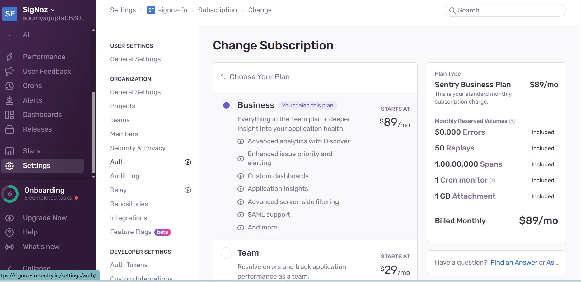 Understanding Sentry Pricing - Plans, Features, and Cost Breakdown | SigNoz